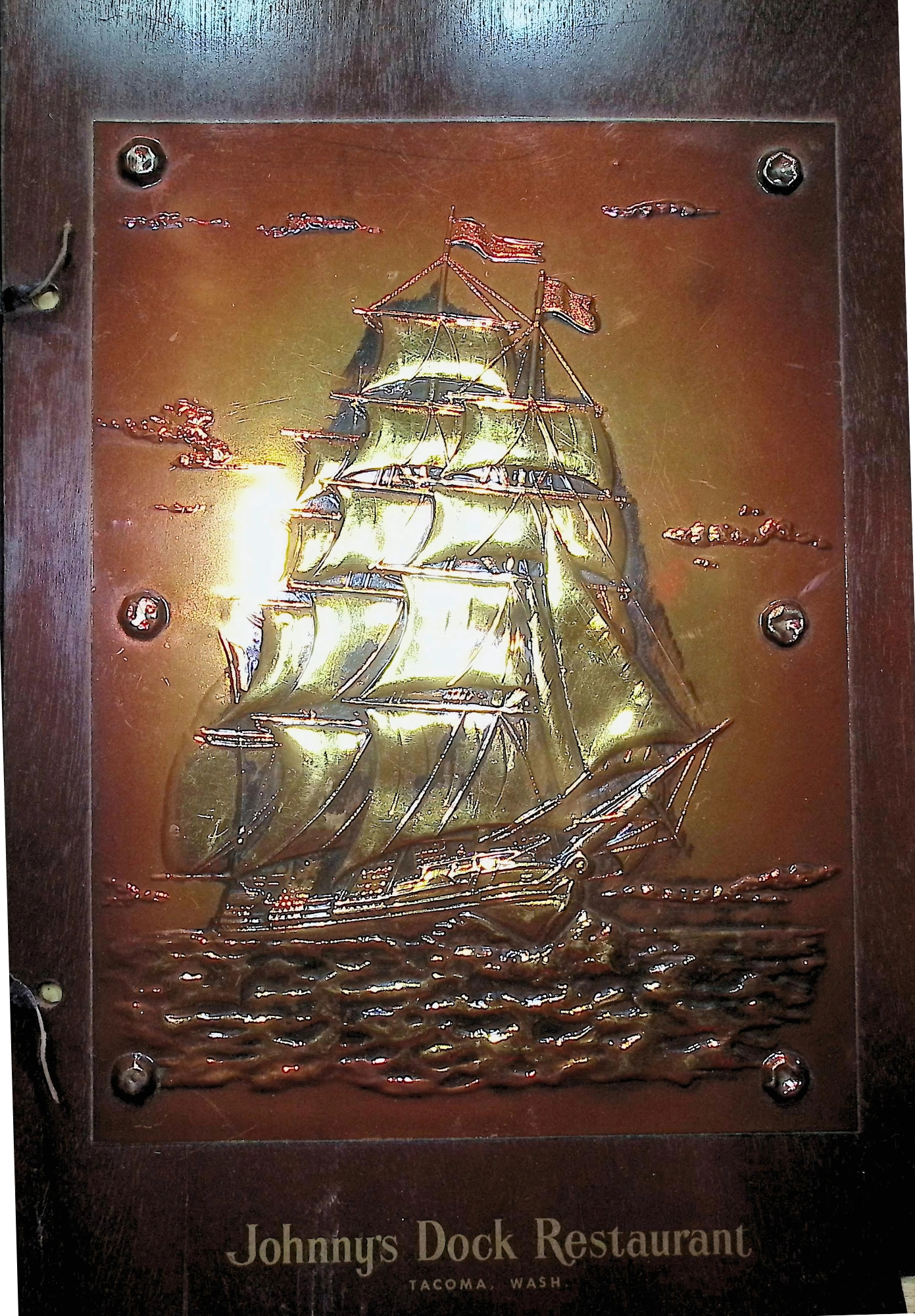 Menu #14 – Johnny's Dock - Tacoma 1970's – Larouex Foods
